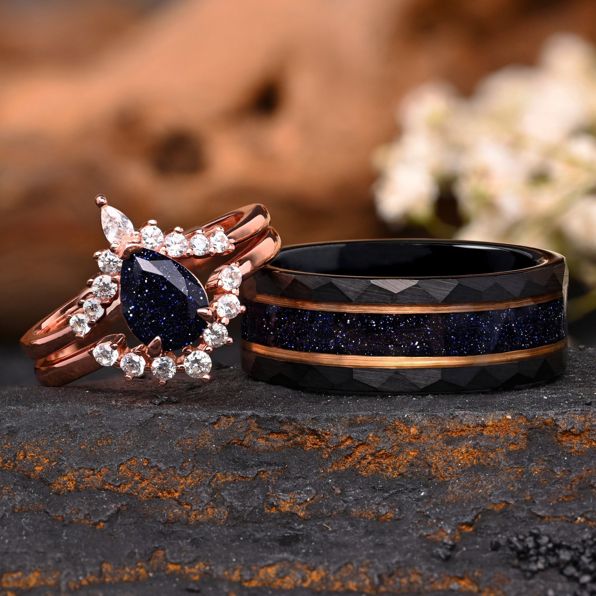 Skarabäus - Ringe Set Fur Paare - Eheringe, Jubiläumsring