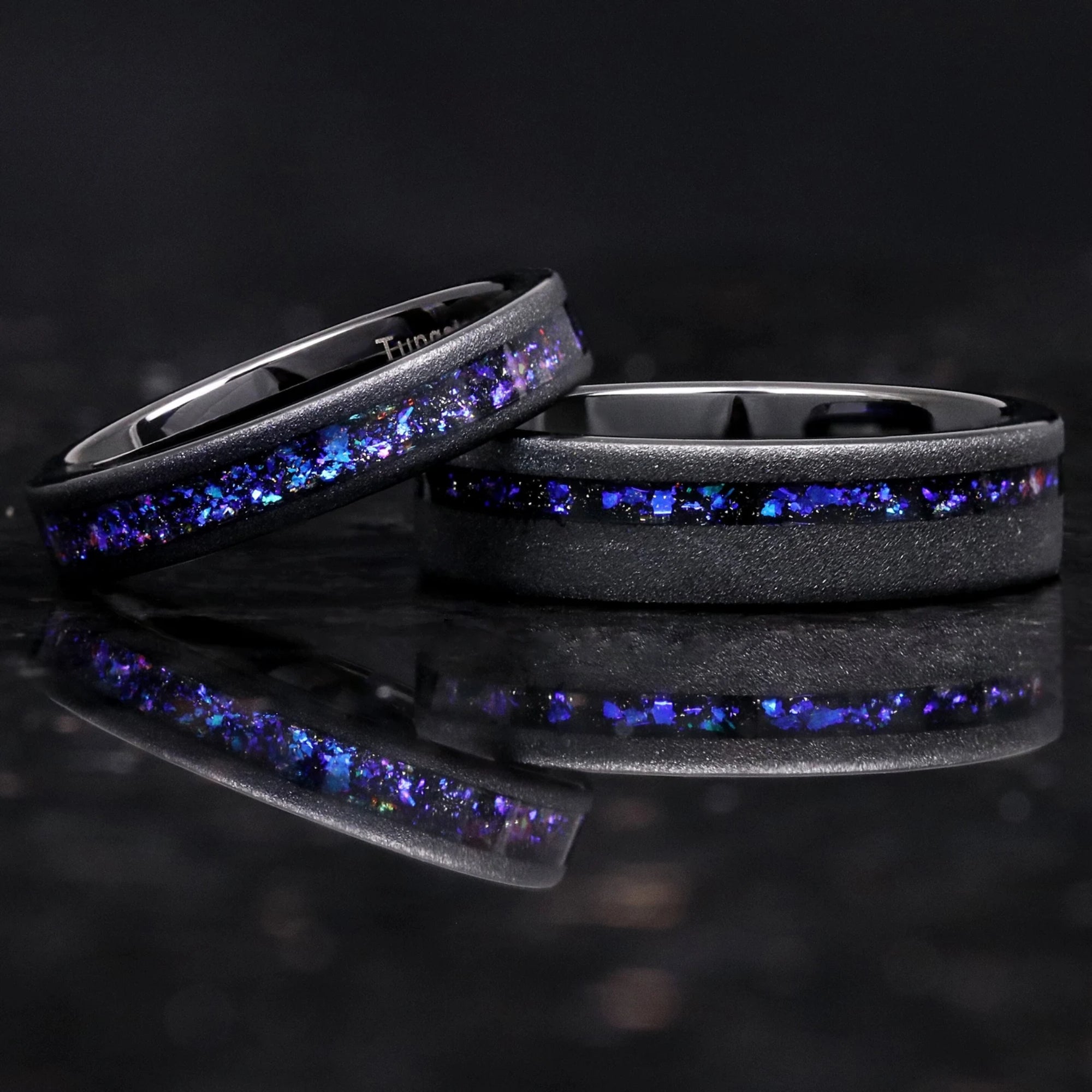 Zauber - Ringset - Ringe für Paare | Wolfram und Orionnebel Ringe Set